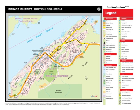 Prince Rupert, BC Map by Mapmobility Corp. | Avenza Maps