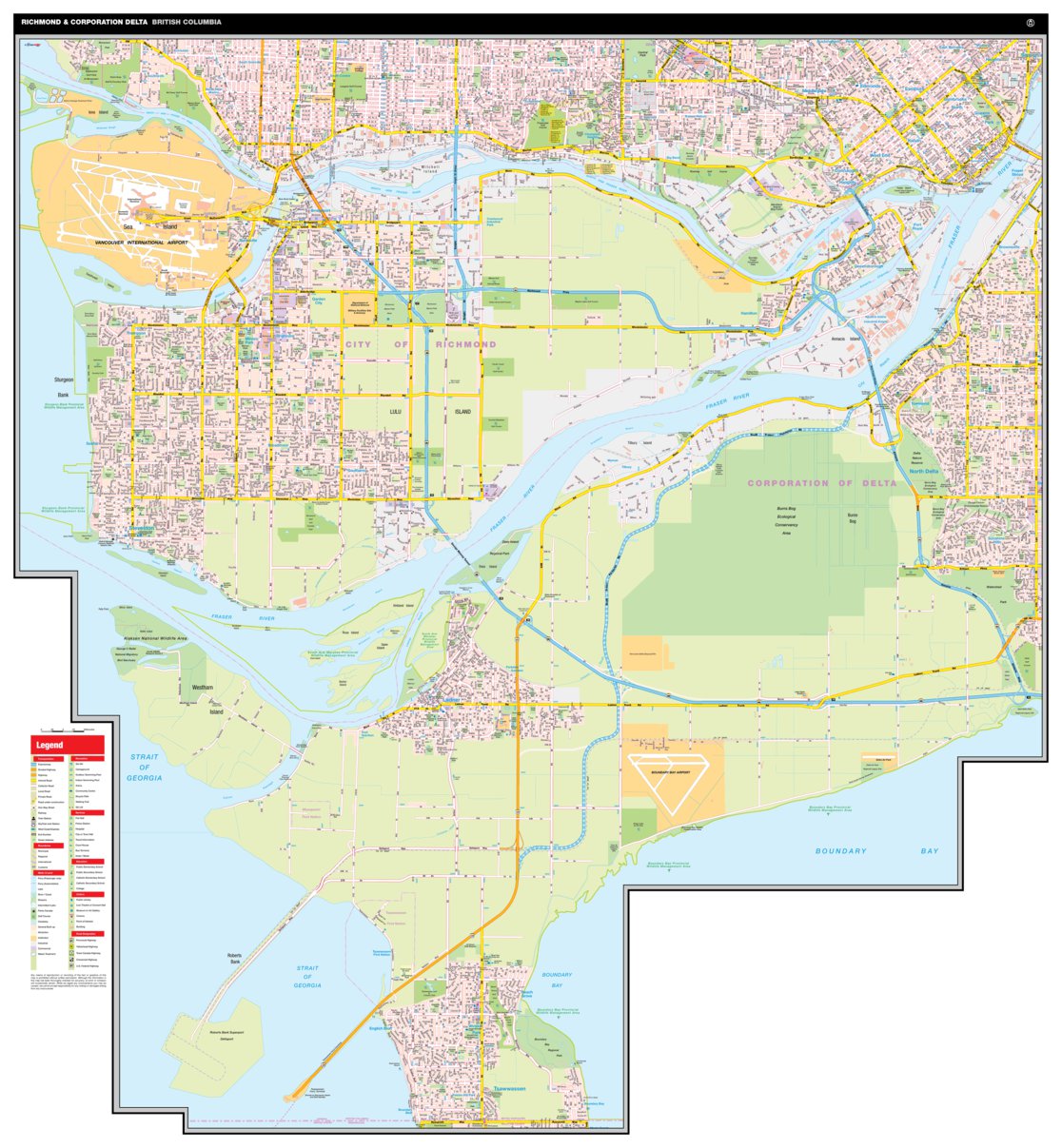 Richmond and Delta, BC Map by Mapmobility Corp. | Avenza Maps