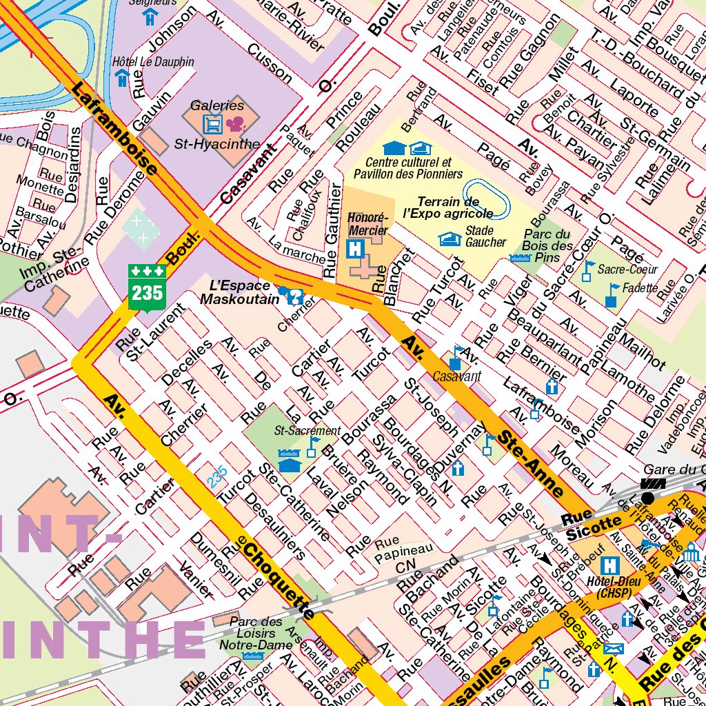 Saint-Hyacinthe, QC Map by Mapmobility Corp. | Avenza Maps