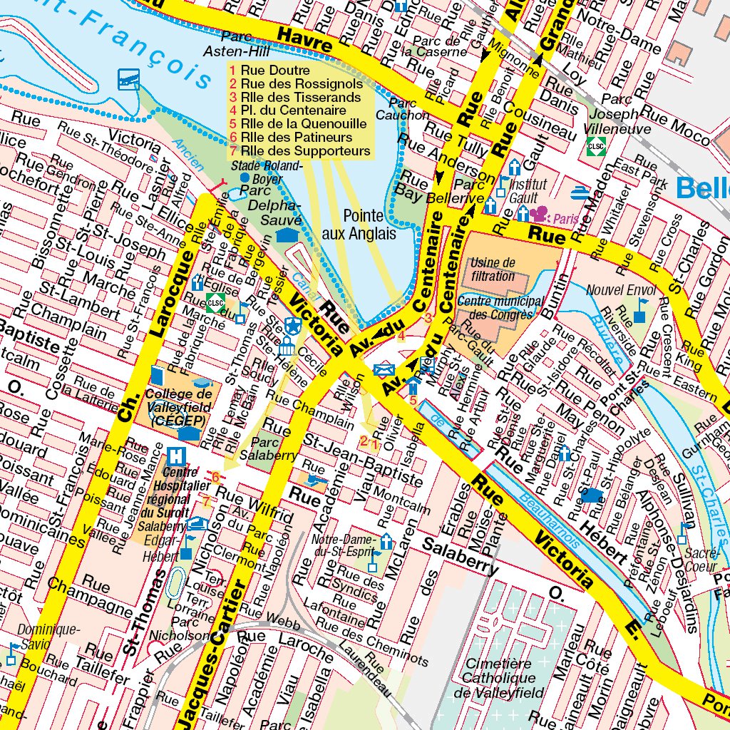 Salaberry-de-Valleyfield, Vaudreuil-Dorion et Environs, QC Map by ...