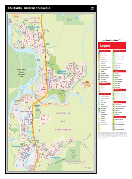 Squamish, BC Map by Mapmobility Corp. | Avenza Maps