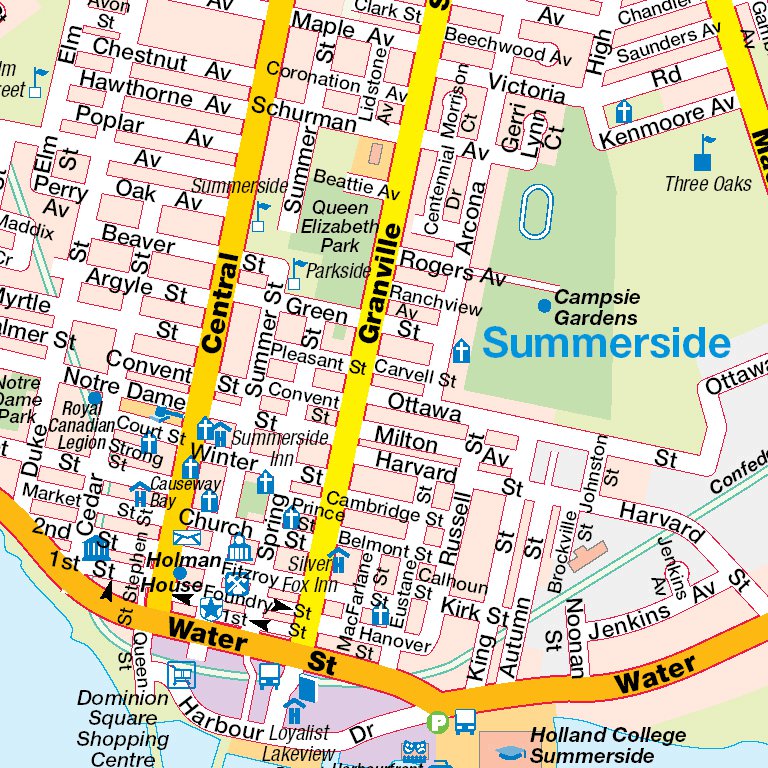 Summerside, PEI Map by Mapmobility Corp. | Avenza Maps
