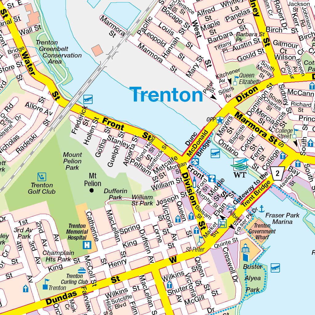 Trenton, ON Map by Mapmobility Corp. | Avenza Maps