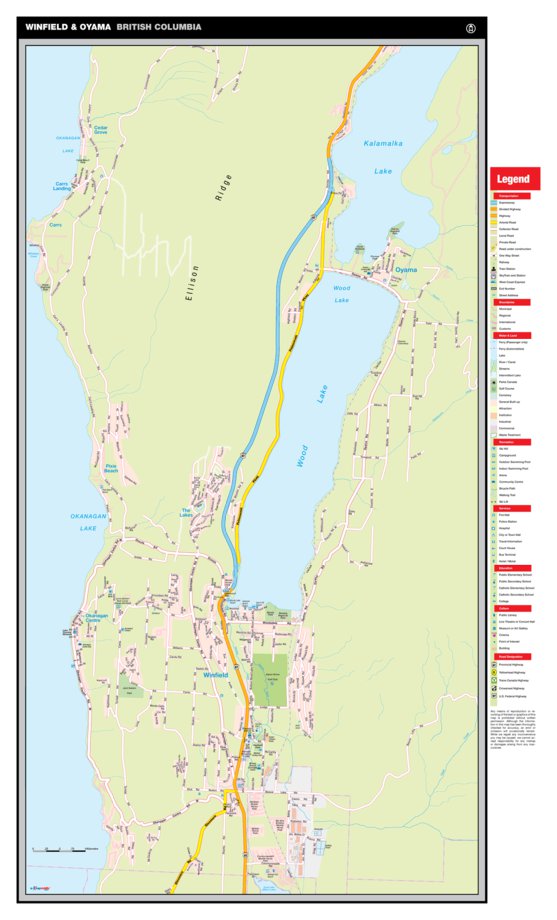 Winfield and Oyama, BC Map by Mapmobility Corp. | Avenza Maps