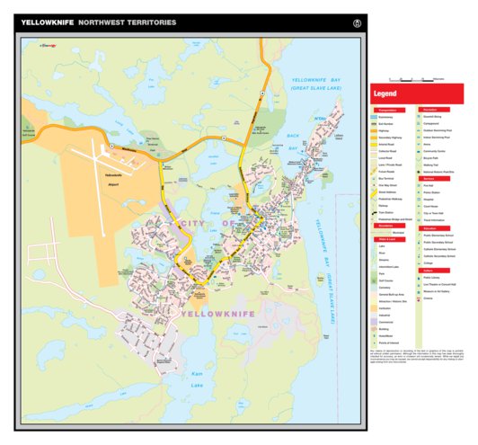 Yellowknife, NT Map by Mapmobility Corp. | Avenza Maps