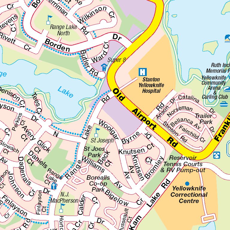 Yellowknife, NT Map by Mapmobility Corp. | Avenza Maps