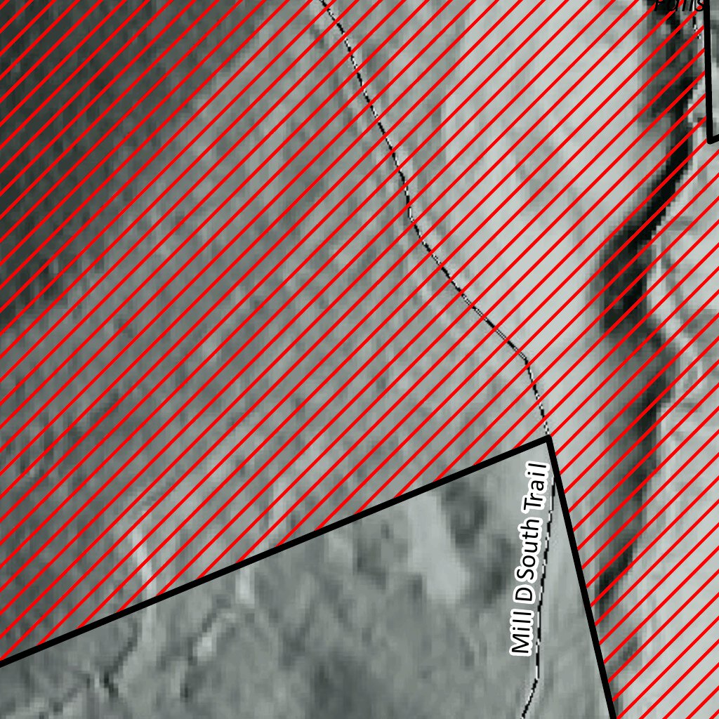 Cardiff Fork Private Land Terrain Lower Map by Maps for Motion | Avenza ...