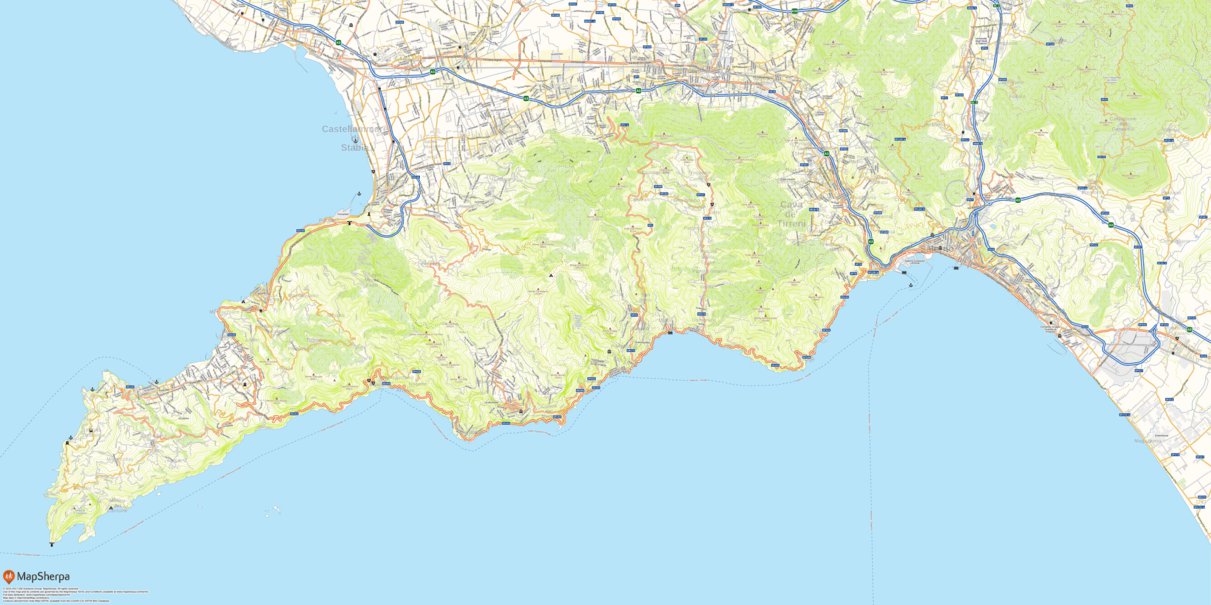 Amalfi Coast Map by MapSherpa | Avenza Maps
