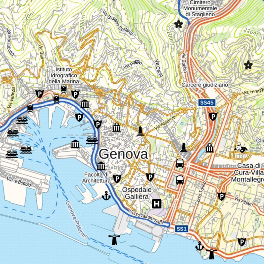 Liguria, Italy part 4 Map by MapSherpa | Avenza Maps