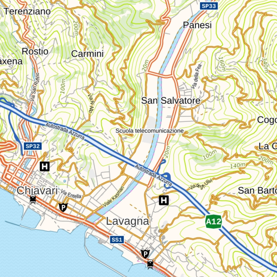 Liguria, Italy part 5 Map by MapSherpa | Avenza Maps