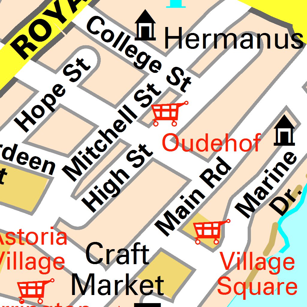 Hermanus Map by MapStudio | Avenza Maps