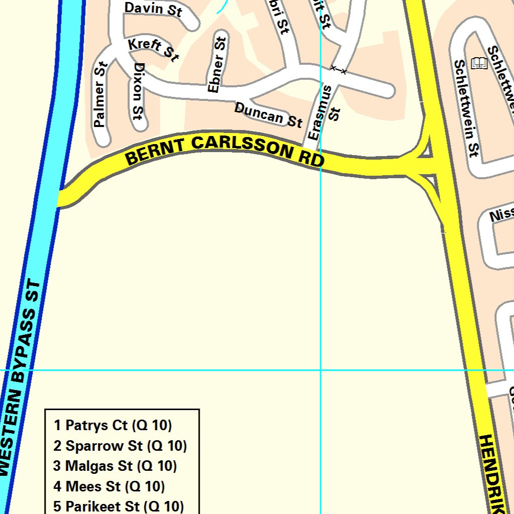 Windhoek StreetMap - South Map by MapStudio | Avenza Maps