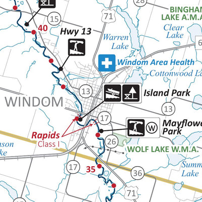 Des Moines River State Water Trail MNDNR Map by Minnesota Department of ...
