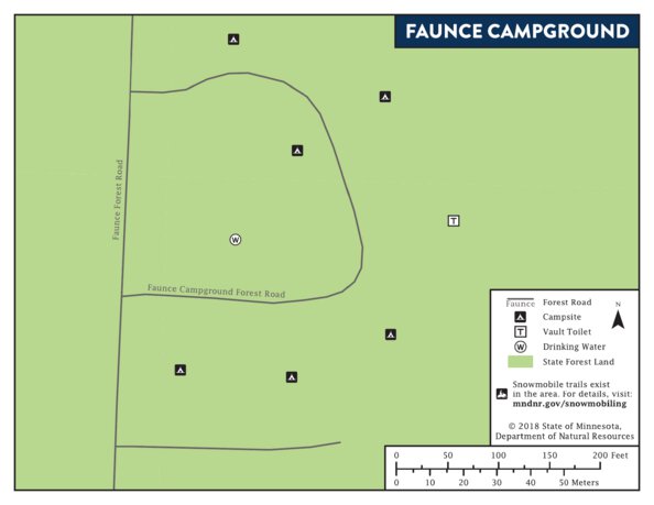 Faunce Campground, Beltrami Island State Forest Map by Minnesota ...