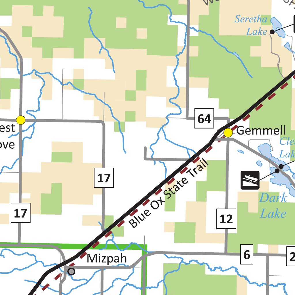 Pine Island and Red Lake State Forests Map by Minnesota Department of ...