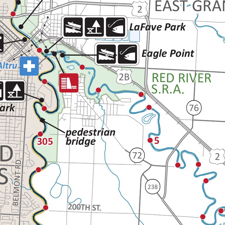 Red River State Water Trail - Map 4 Belmont Park to Grand Marais Creek ...