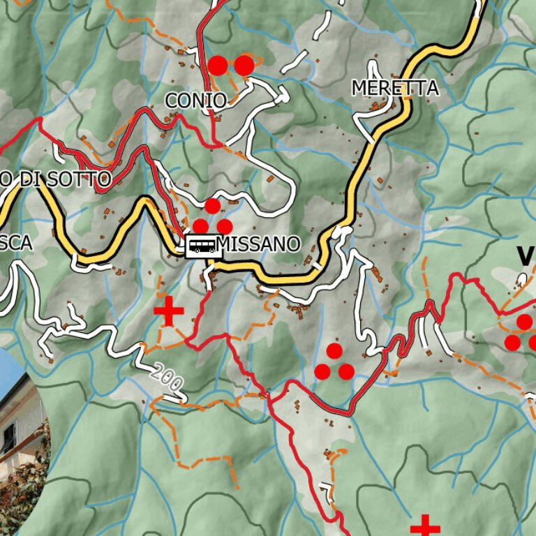 Casa Falena Map Tigullio Hiking & MTB by MNMaps | Avenza Maps