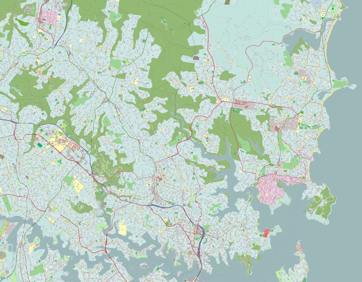 Sydney, Australia - North Map by Mojo Map Company | Avenza Maps