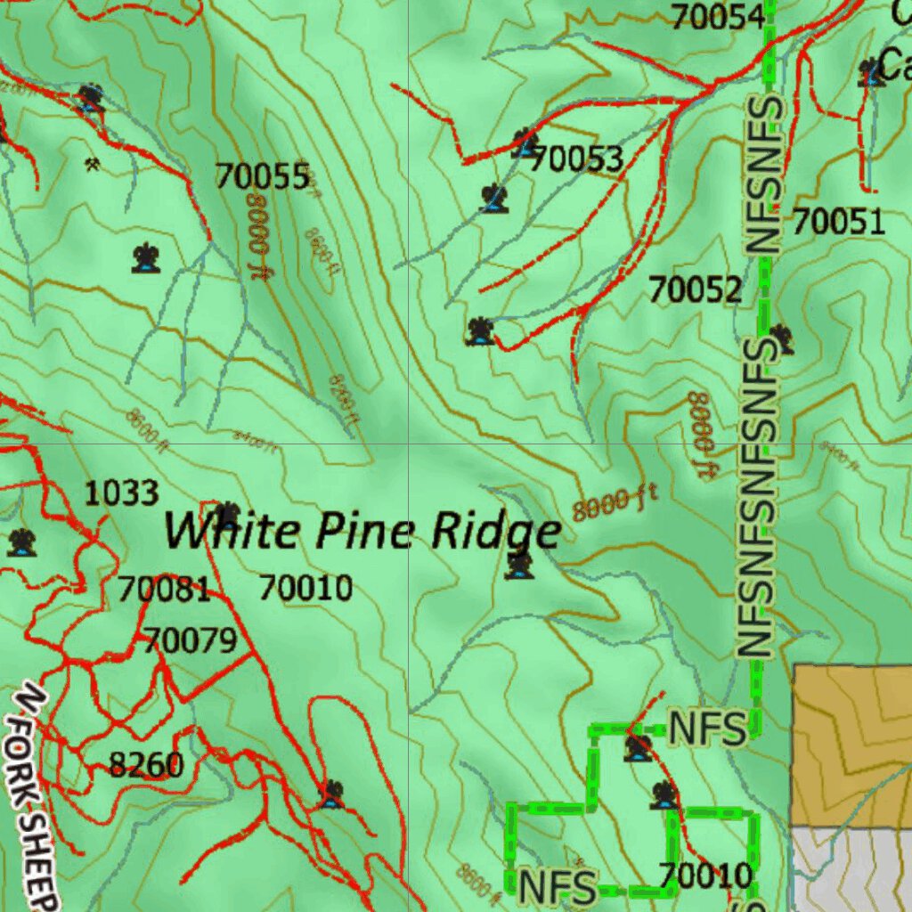 Montana Elk Hunting District 300 Land Ownerhip Map by Montana HuntData ...