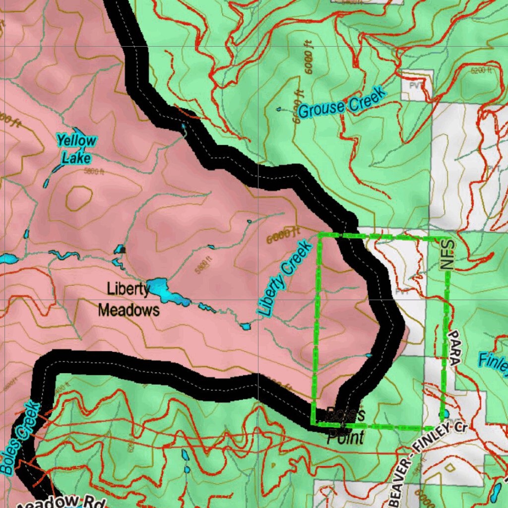 Montana Moose Hunting District 285 Land Ownerhip Map map by Montana ...