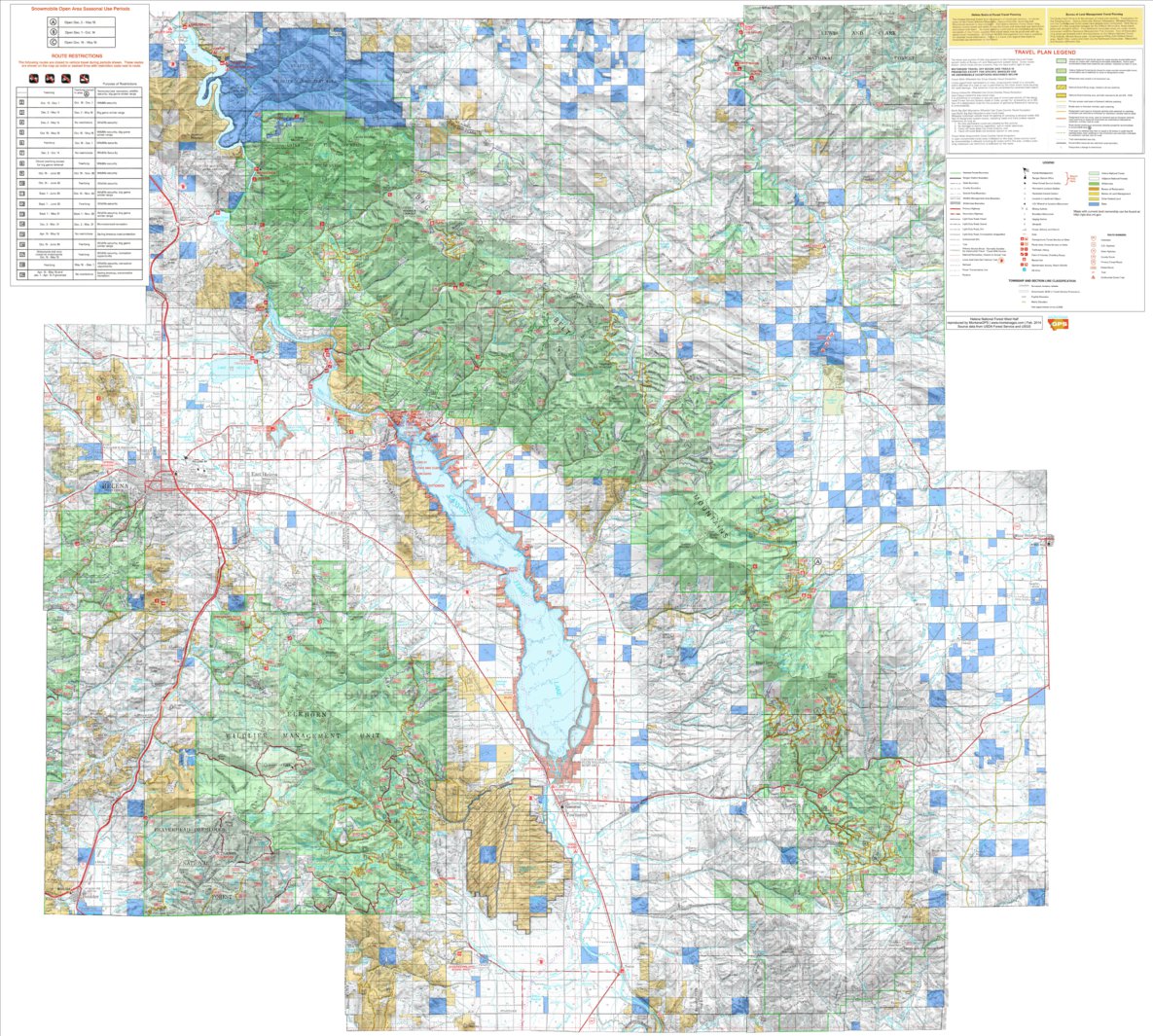 Helena National Forest East (2 of 2) Map by MontanaGPS | Avenza Maps