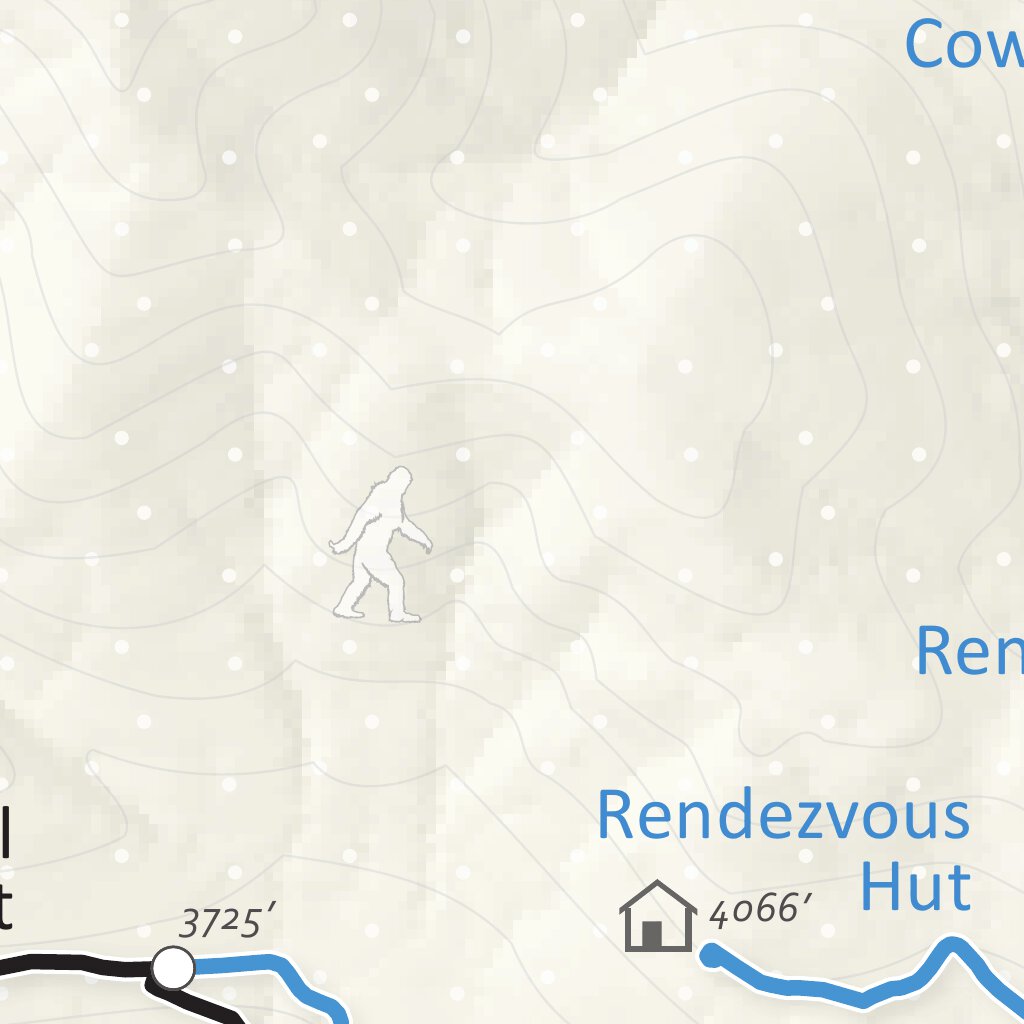 Rendezvous Area Winter Trails Map by Mountains To Sound GIS llc ...