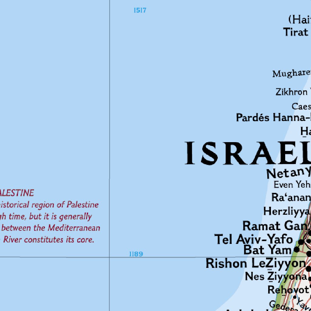 Eastern Mediterranean Classic Map by National Geographic | Avenza Maps