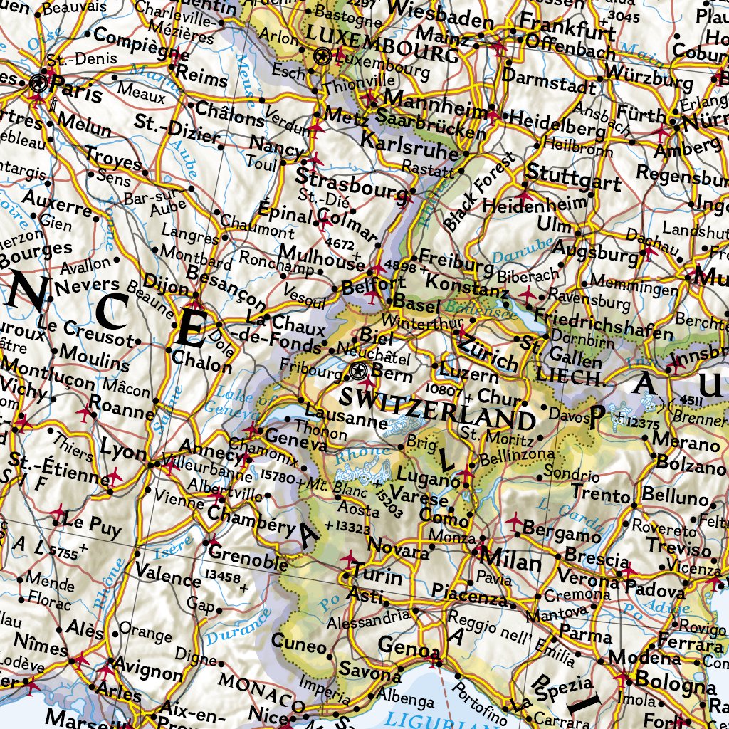 Europe Classic Map by National Geographic | Avenza Maps
