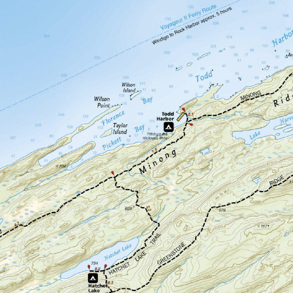 Isle Royale National Park Trail Map Backpacking In Isle Royale: The