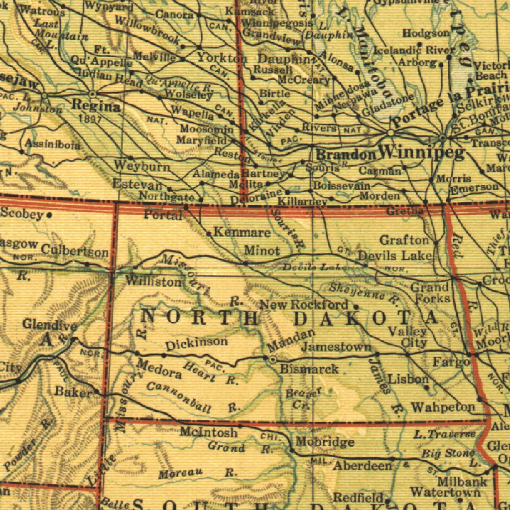 North America 1924 Map by National Geographic | Avenza Maps