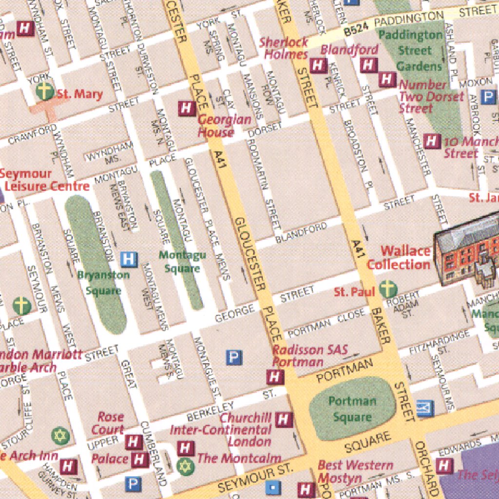 The Heart of Tourist London 2000 Map by National Geographic | Avenza Maps