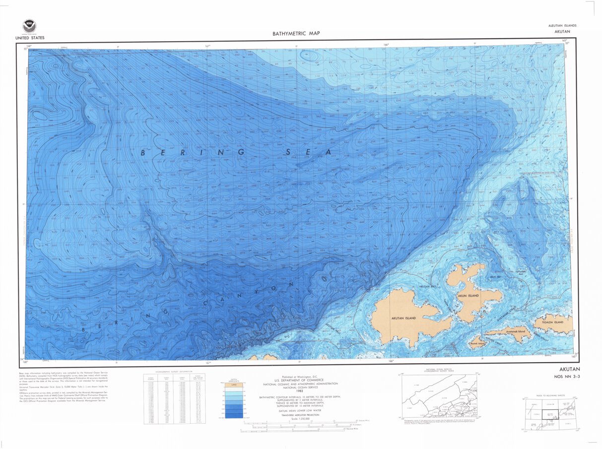 Akutan (NN 3-3) Map by National Oceanographic & Atmospheric ...