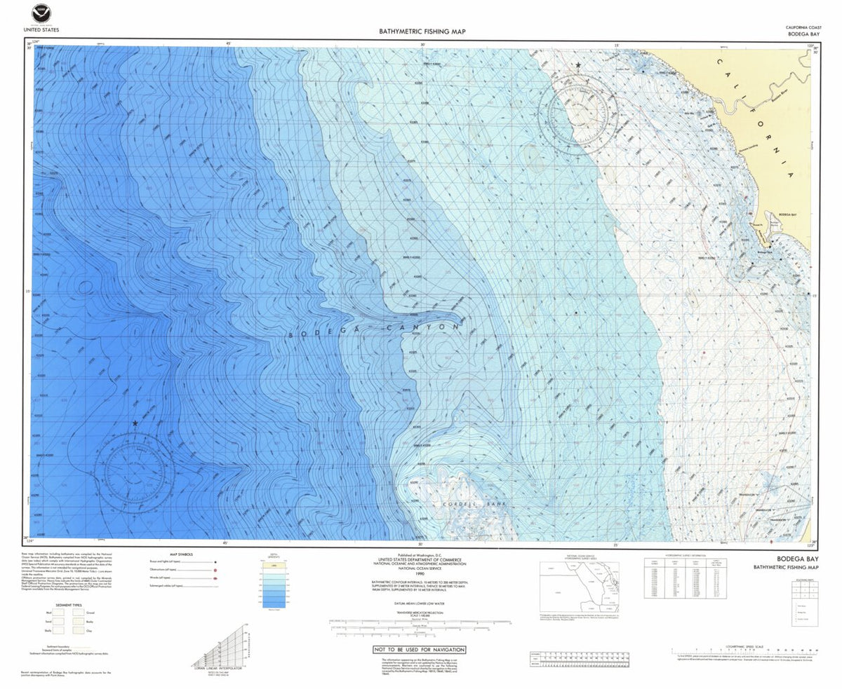 Bodega Bay (F-96) Map by National Oceanographic & Atmospheric ...