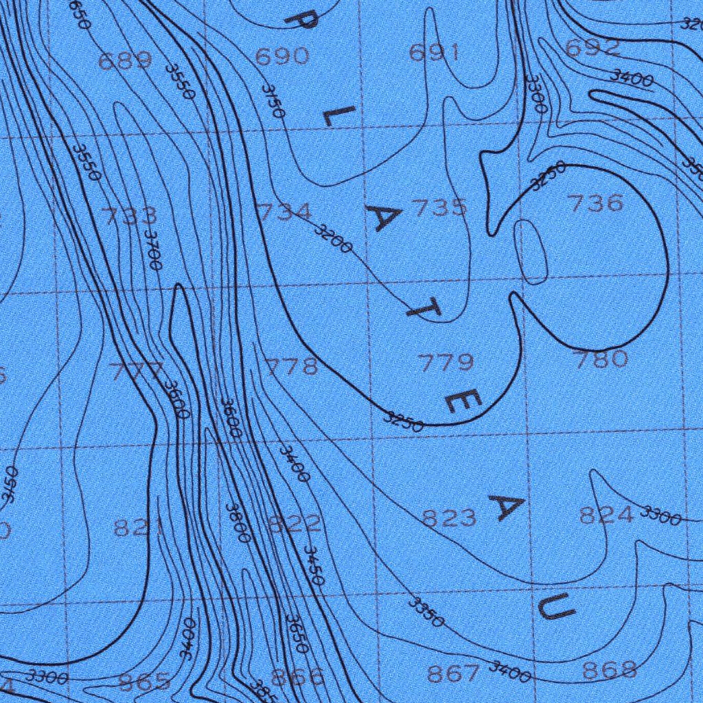 Heezen Plateau (NJ 19-4) Map by National Oceanographic & Atmospheric ...