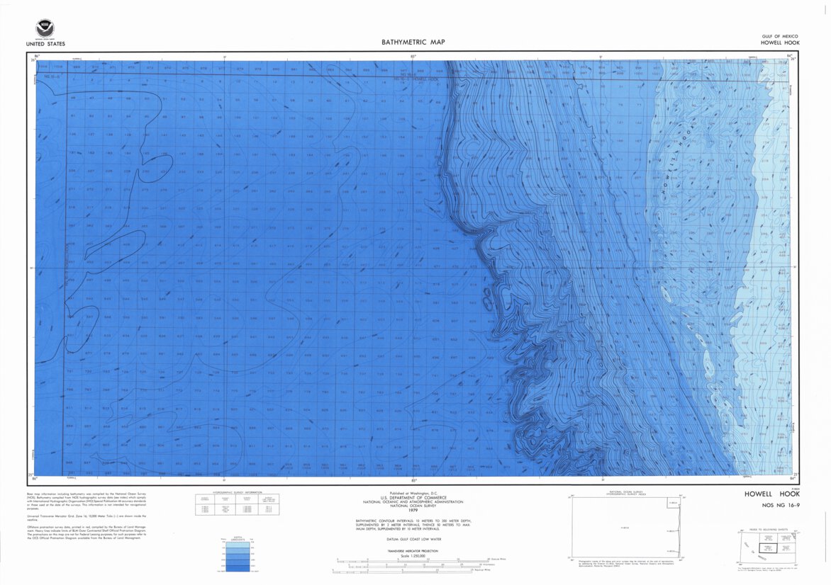 Howell Hook (NG 16-9) Map by National Oceanographic & Atmospheric ...