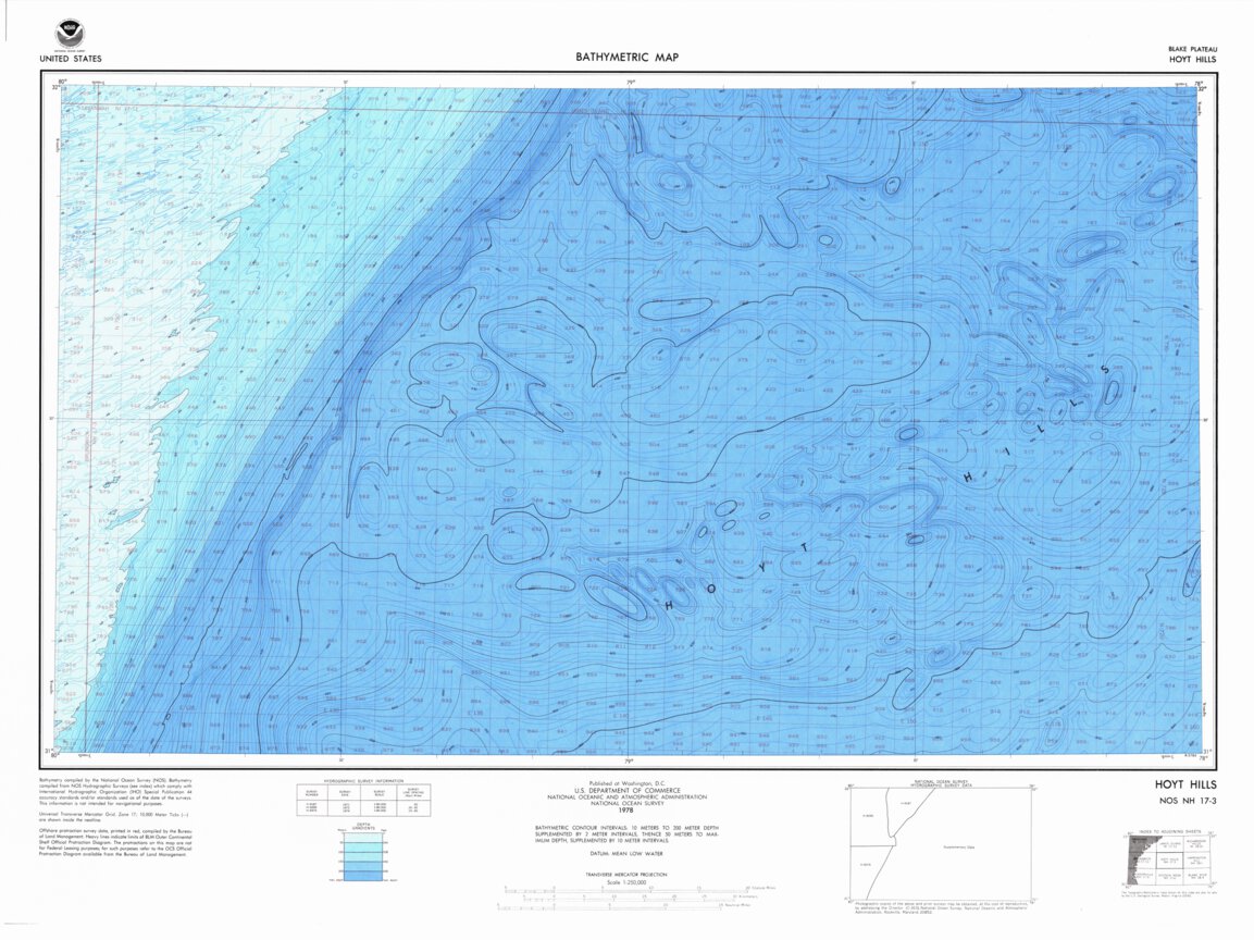 Hoyt Hills (NH 17-3) Map by National Oceanographic & Atmospheric ...