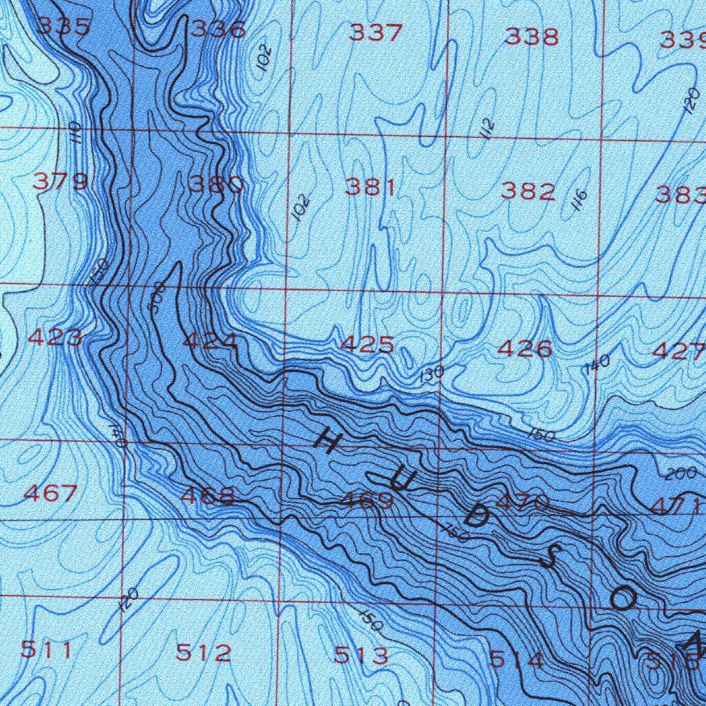 Hudson Canyon (NJ 18-3) Map by National Oceanographic & Atmospheric ...