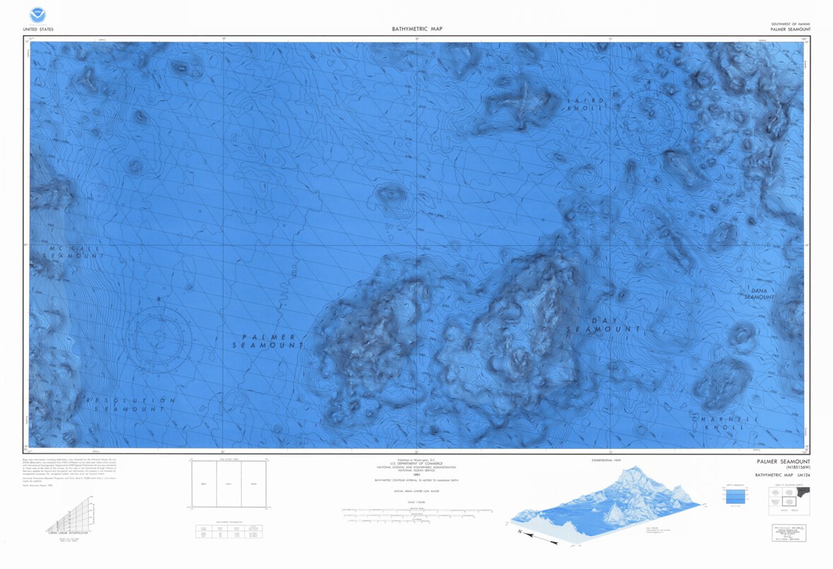 Palmer Smt (LM-124) Map by National Oceanographic & Atmospheric ...
