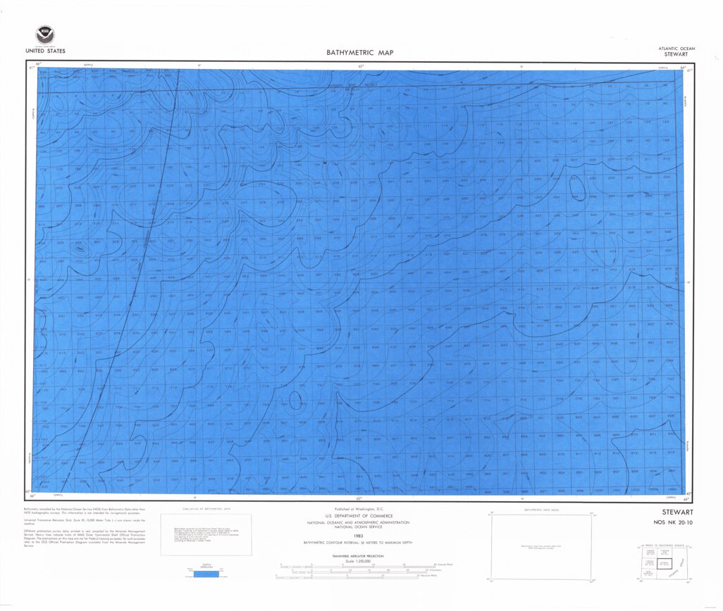 Stewart (NK 20-10) Map by National Oceanographic & Atmospheric ...