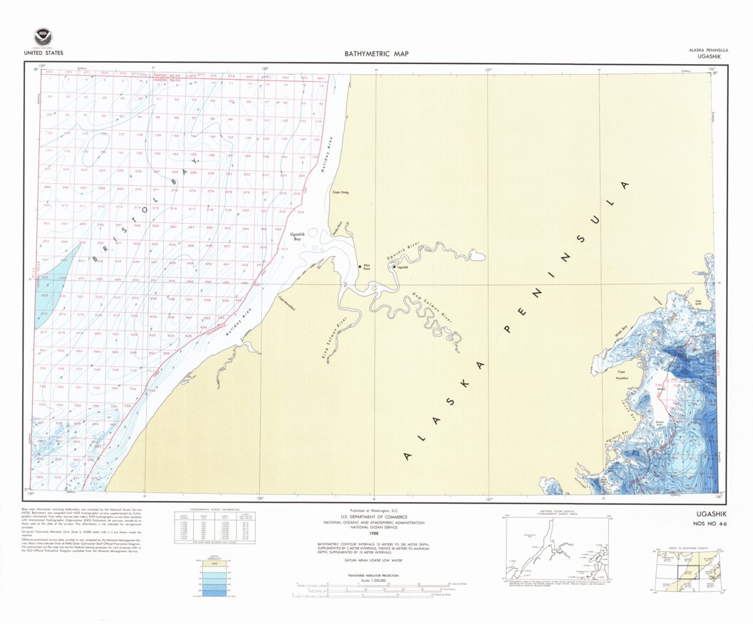 Ugashik (NO 4-6) Map by National Oceanographic & Atmospheric ...