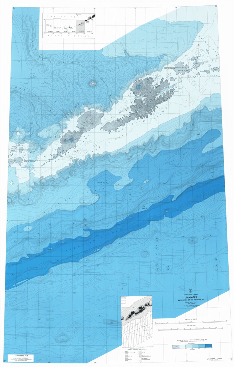 Unalaska (1710N-2) Map by National Oceanographic & Atmospheric ...
