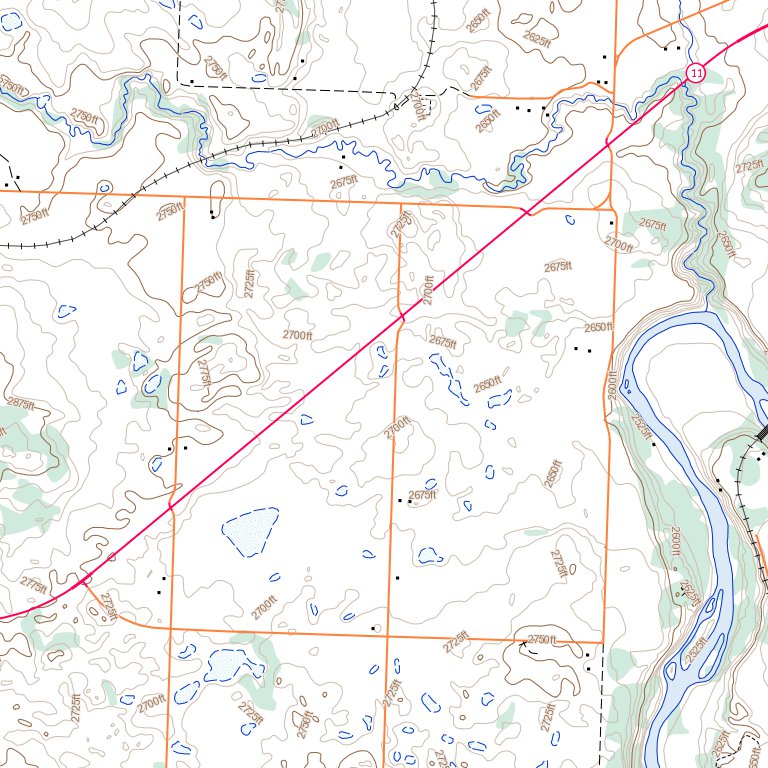 Alix, AB (083A06 Toporama) Map by Natural Resources Canada | Avenza Maps