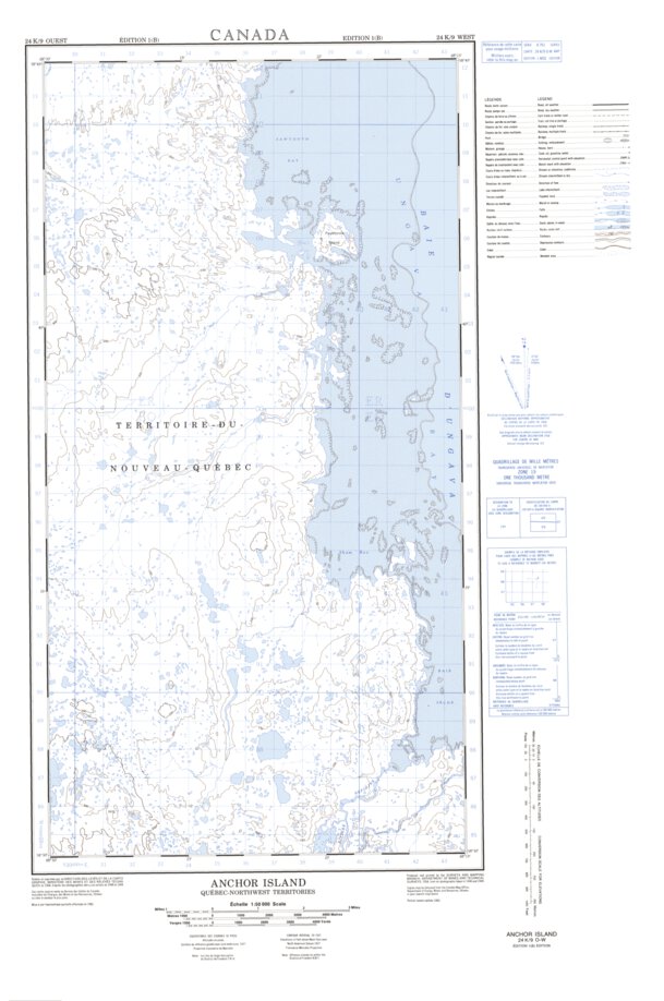 Anchor Island West, NU (024K09_W CanMatrix) Map by Natural Resources ...