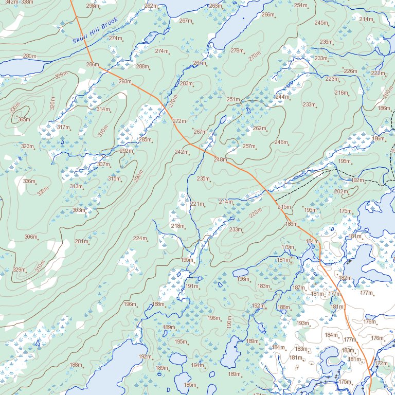Badger, NL (012A16 Toporama) Map by Natural Resources Canada | Avenza Maps