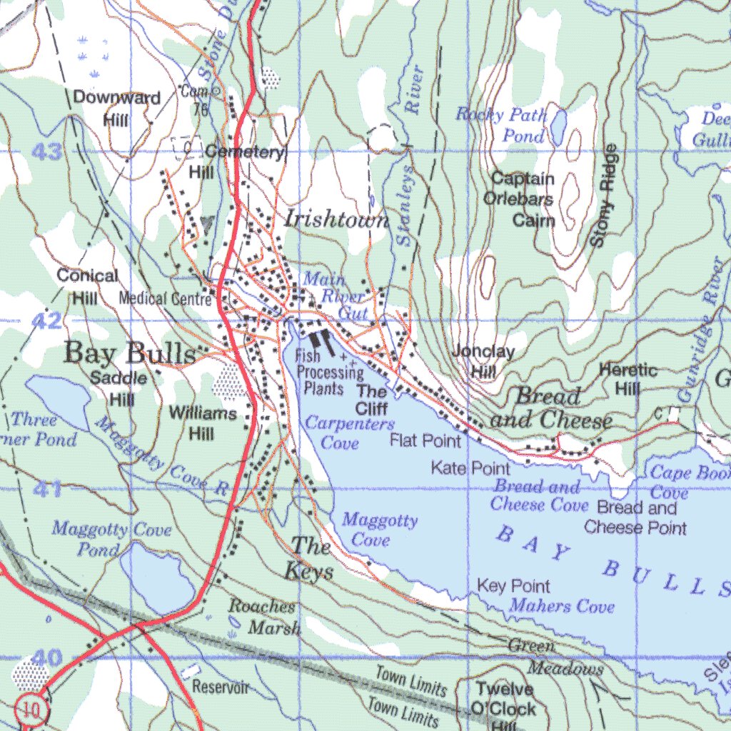 Bay Bulls, NL (001N07 CanMatrix) Map by Natural Resources Canada ...