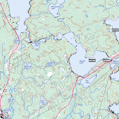 Bon Echo, ON (031C14 Toporama) Map by Natural Resources Canada | Avenza ...