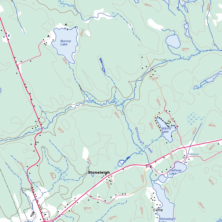 Bracebridge (031E03 Toporama) Map by Natural Resources Canada | Avenza Maps