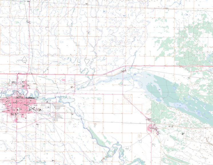 Brandon, MB (062G13 Toporama) Map by Natural Resources Canada | Avenza Maps