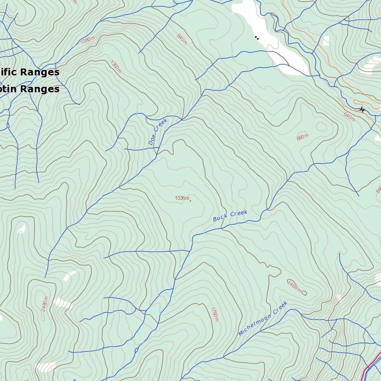 Bridge River (092J16 Toporama) Map by Natural Resources Canada | Avenza ...