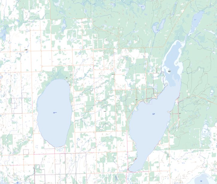 Brightsand Lake, SK (073F10 Toporama) Map by Natural Resources Canada ...
